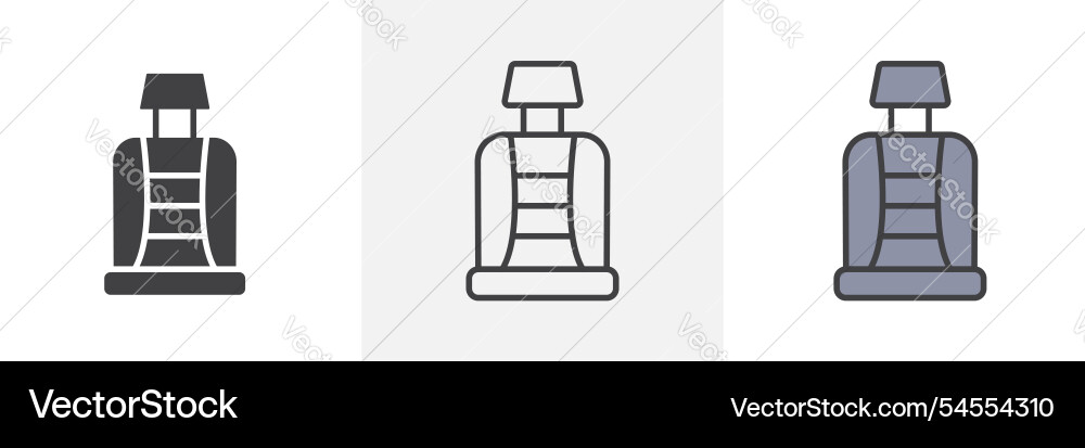 Car seat icon Royalty Free Vector Image - VectorStock
