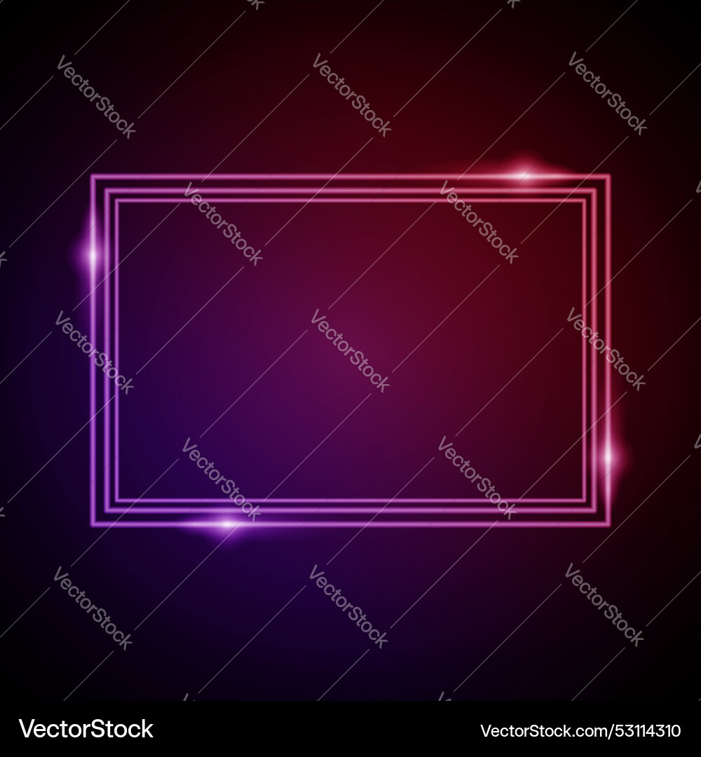 Glow frame Royalty Free Vector Image - VectorStock