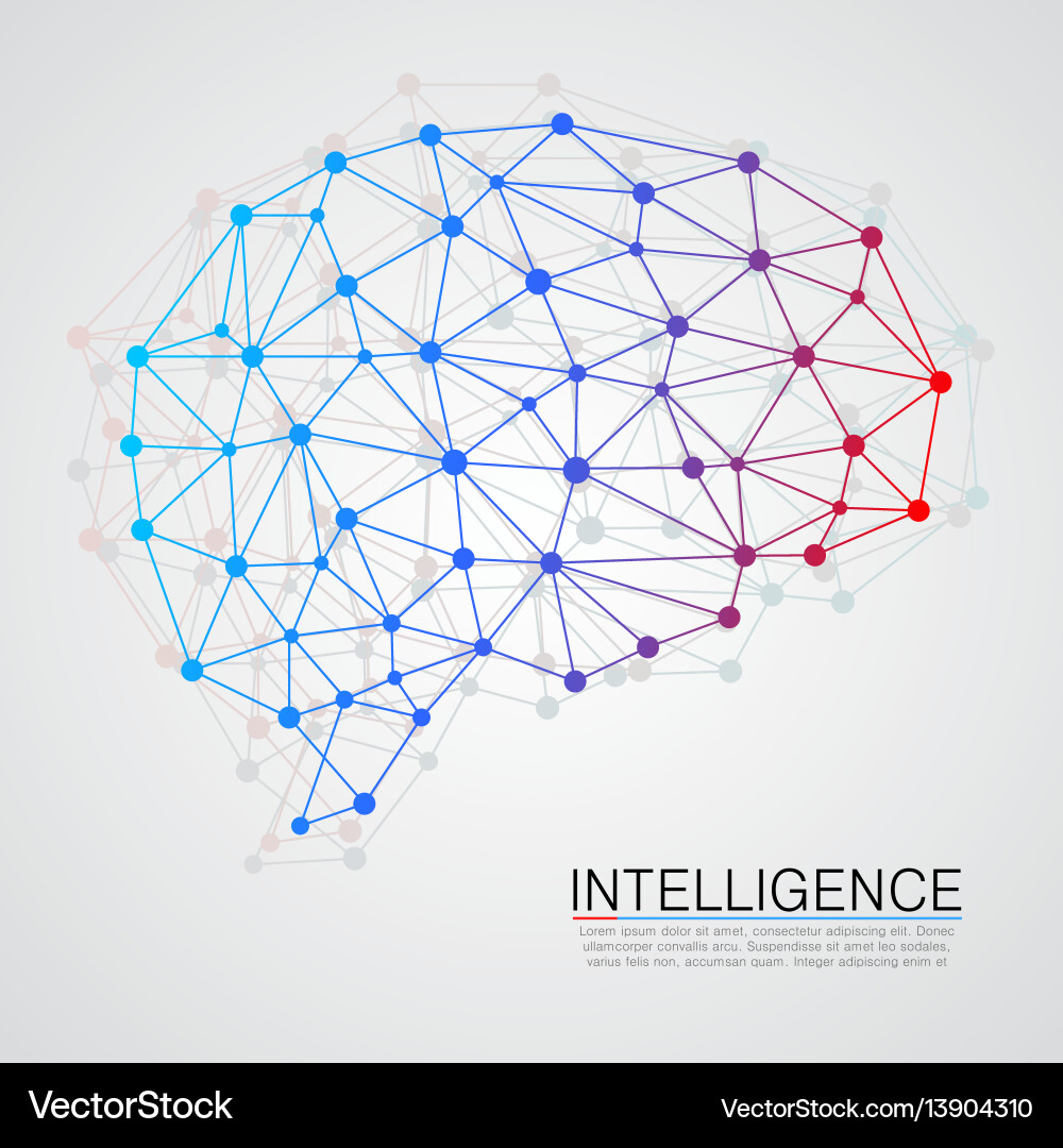Human Brain Network Concept Royalty Free Vector Image