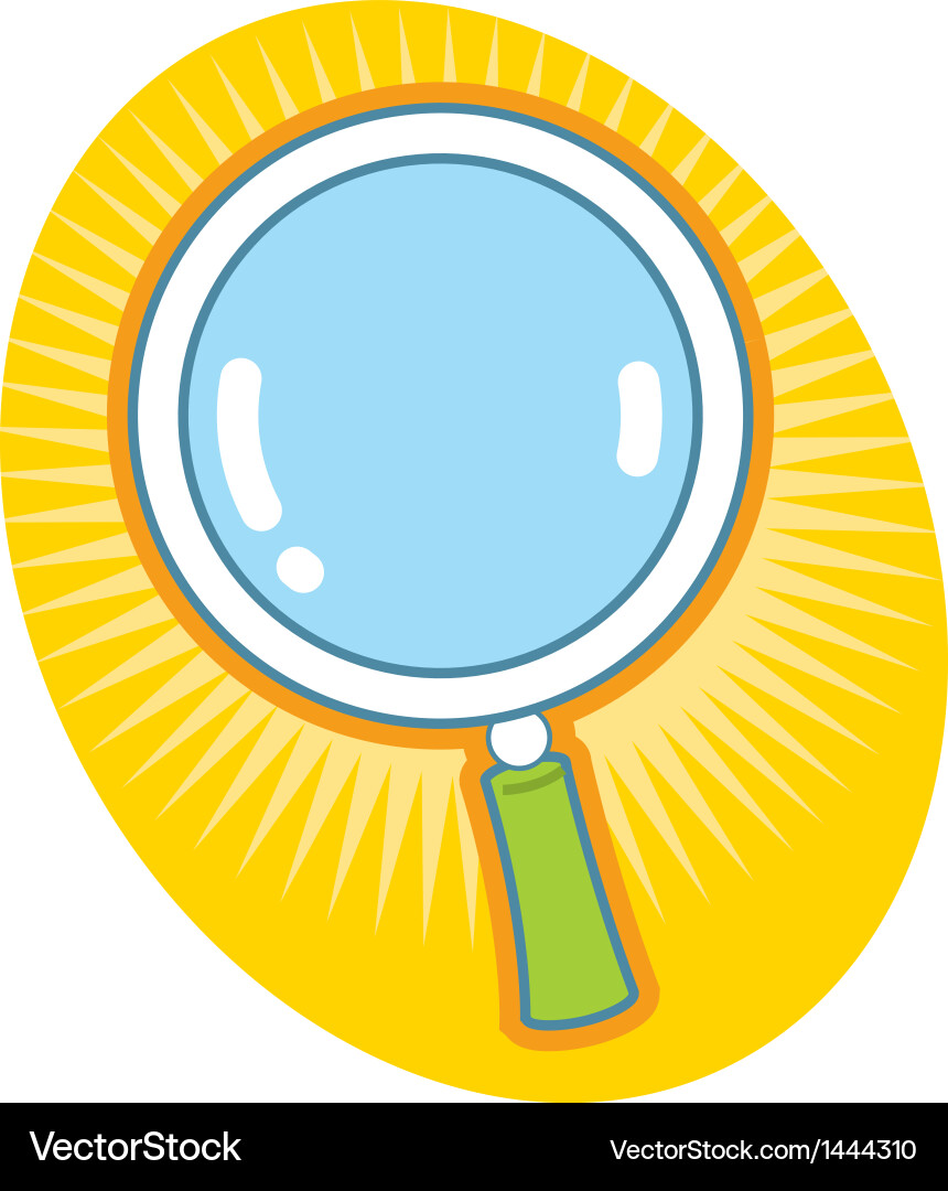 Magnifying Glass Icon Royalty Free Vector Image