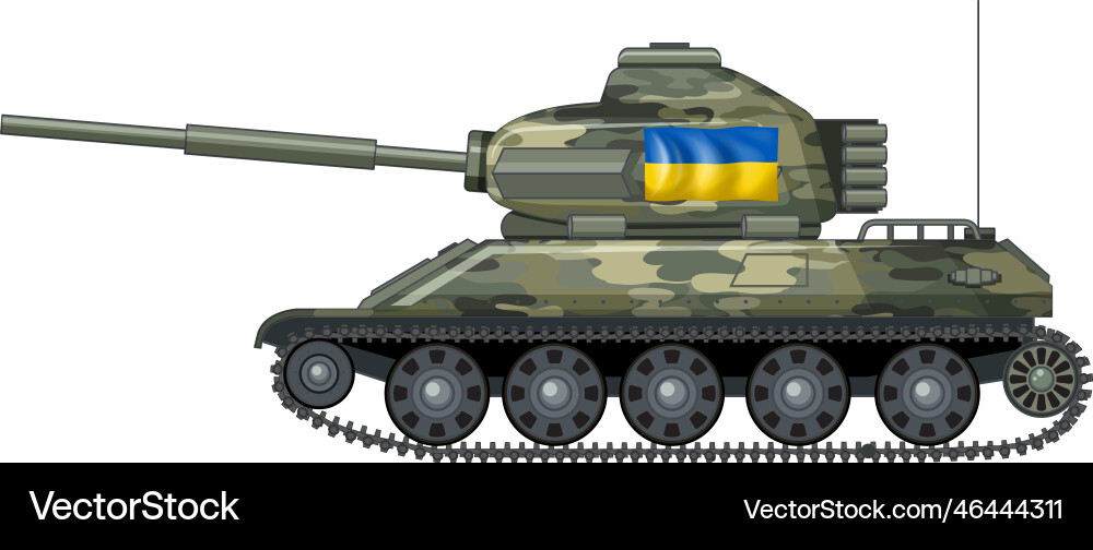 Isolated military army tank Royalty Free Vector Image