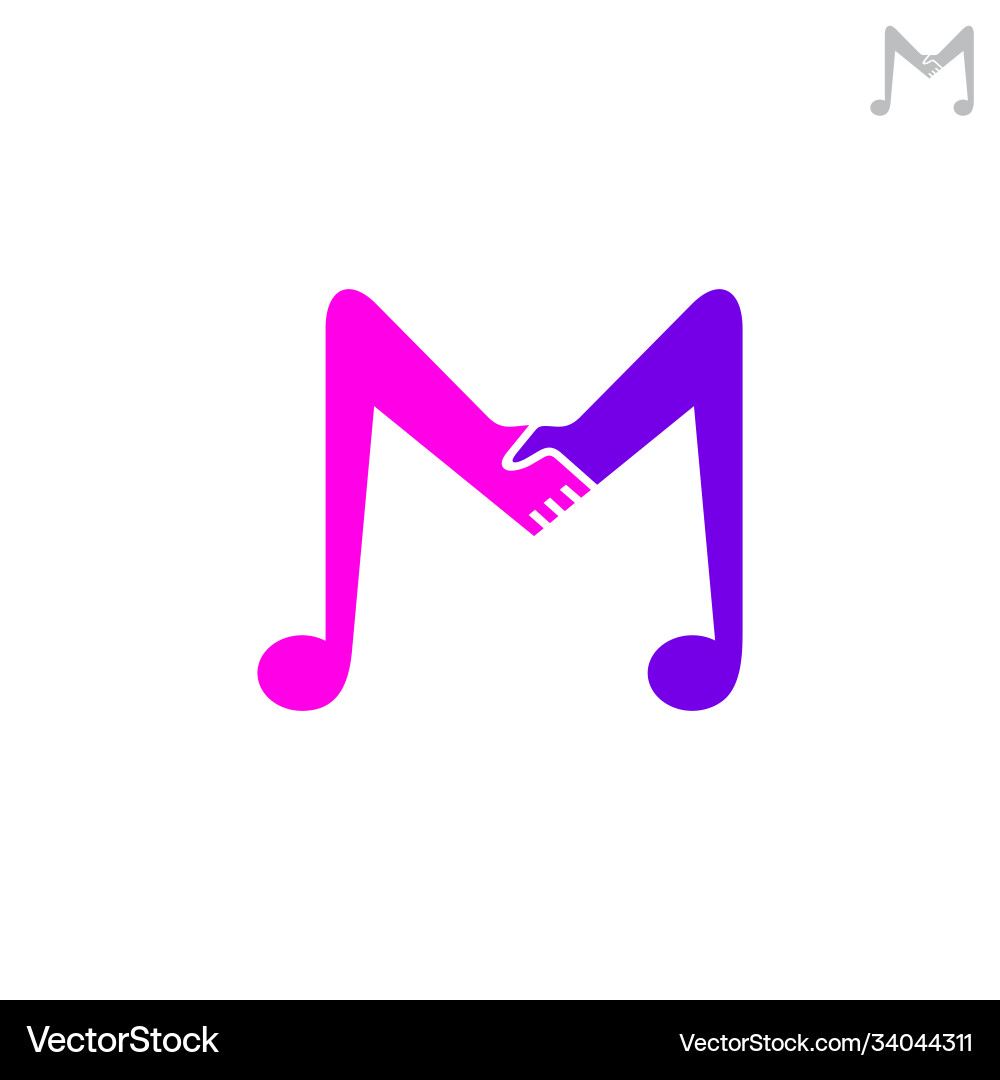 Music partner logo Royalty Free Vector Image - VectorStock