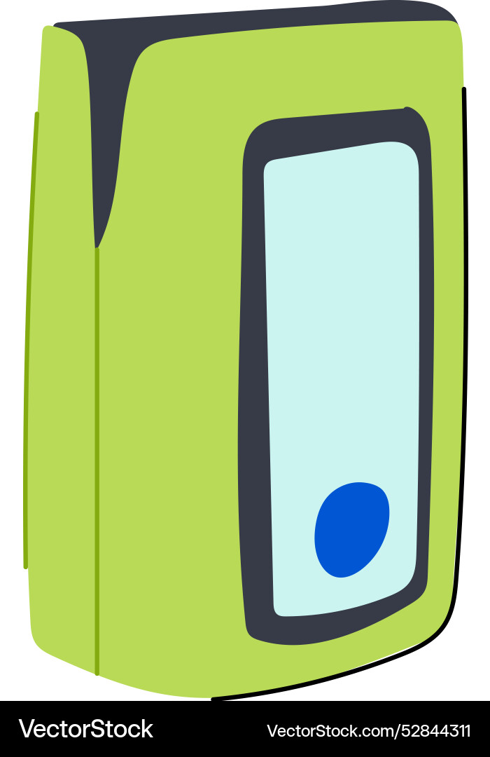 Saturation pulse oximeter cartoon Royalty Free Vector Image