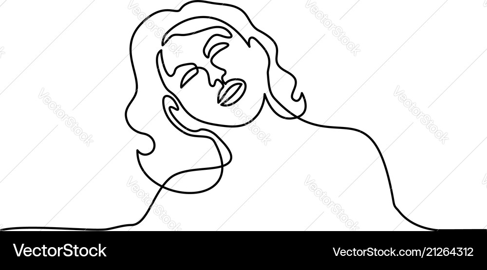 Continuous line Royalty Free Vector Image - VectorStock