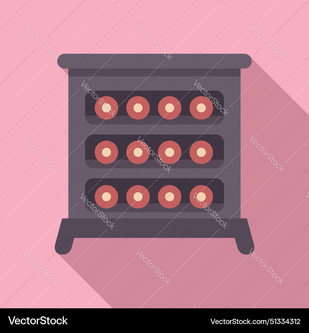 Graphic of a stylized baking oven Royalty Free Vector Image