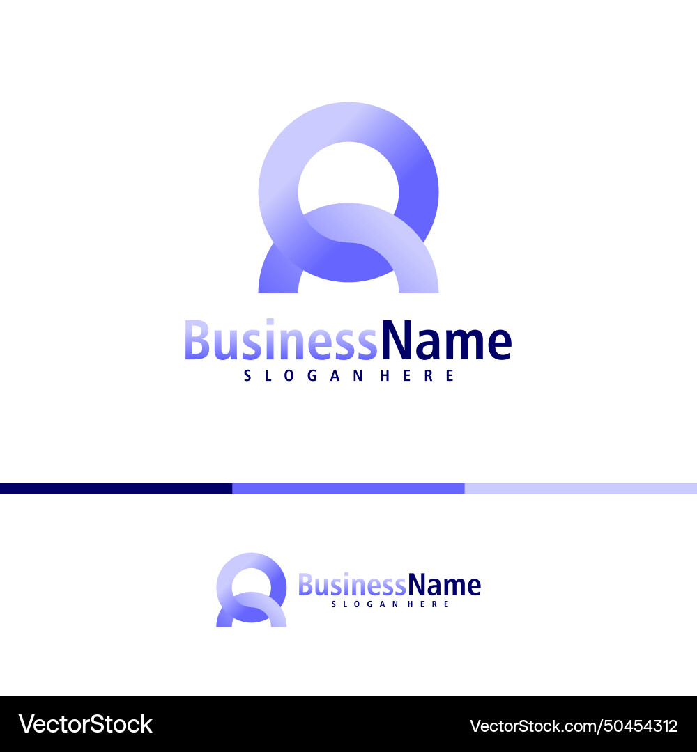 Letter q logo design creative initial Royalty Free Vector