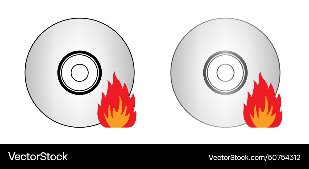 Music cd rom compact disc or dvd Royalty Free Vector Image