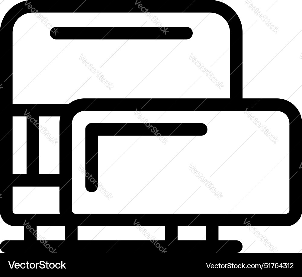 Router providing secure network connection Vector Image