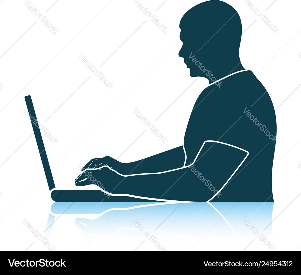 Writer at work icon Royalty Free Vector Image - VectorStock