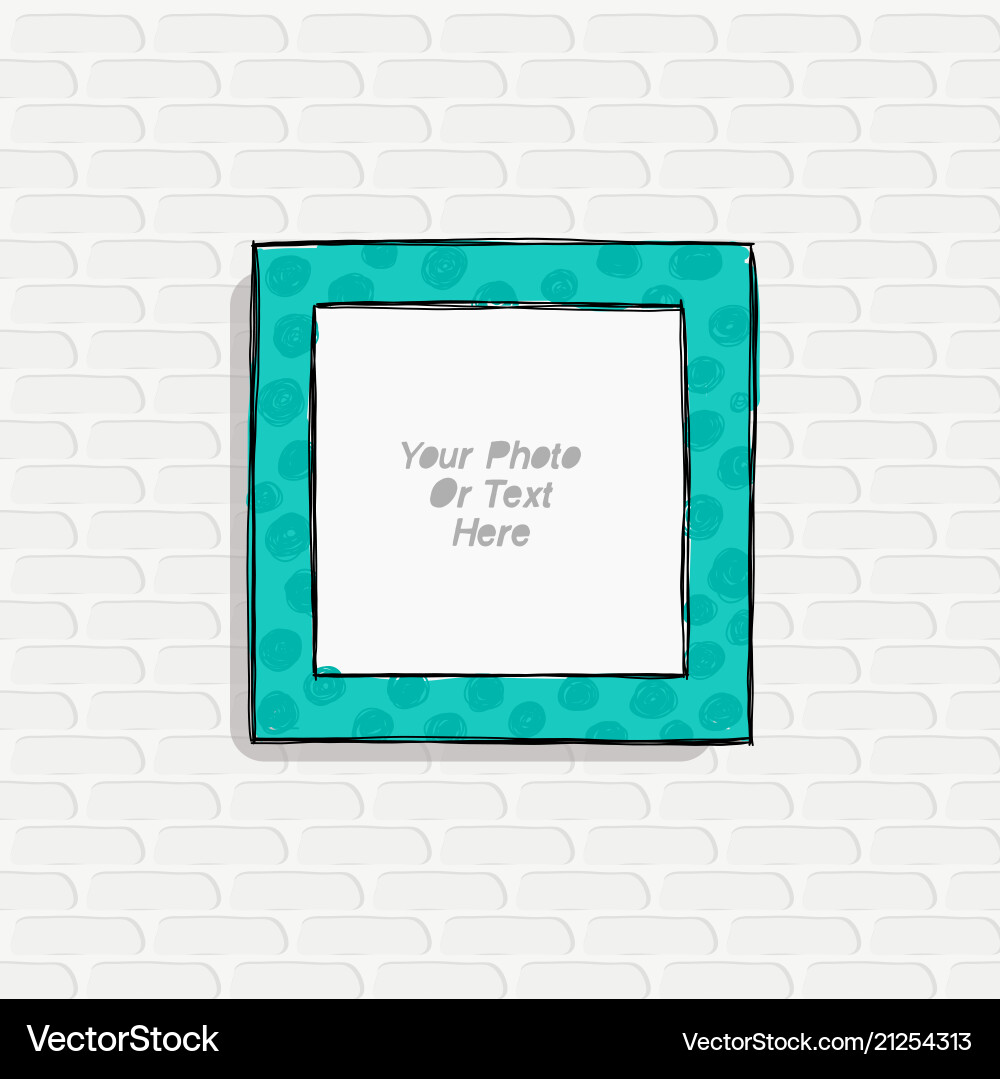 Cartoon template frame Royalty Free Vector Image