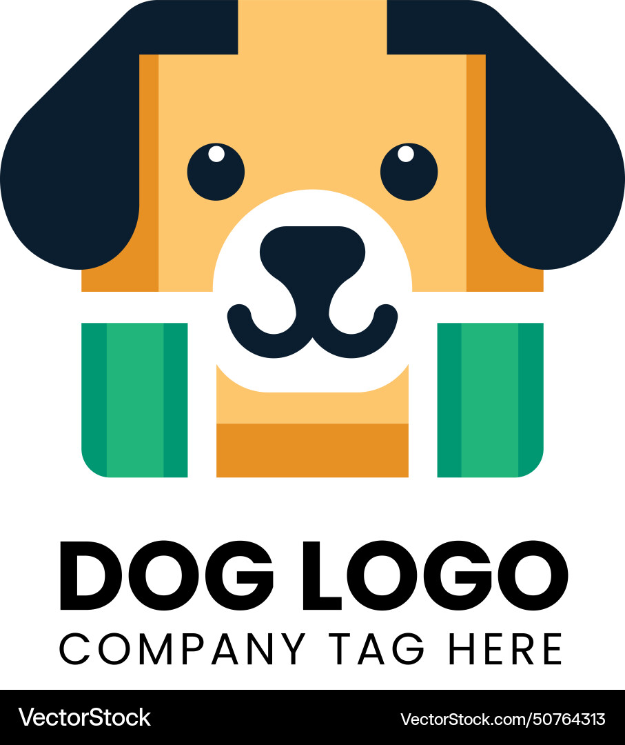 Dog logo Royalty Free Vector Image - VectorStock