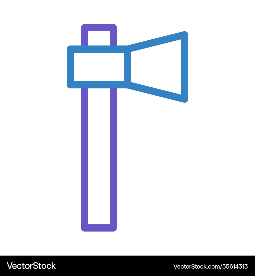 Simple axe icon outline design Royalty Free Vector Image