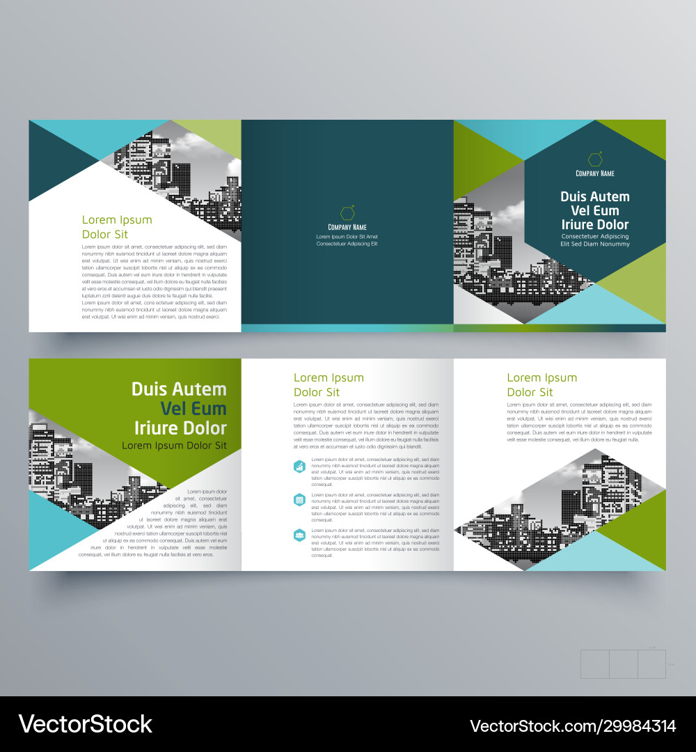 Brochure design 1990 Royalty Free Vector Image