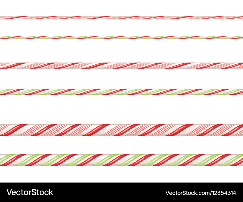 Candy cane borders3 Royalty Free Vector Image - VectorStock