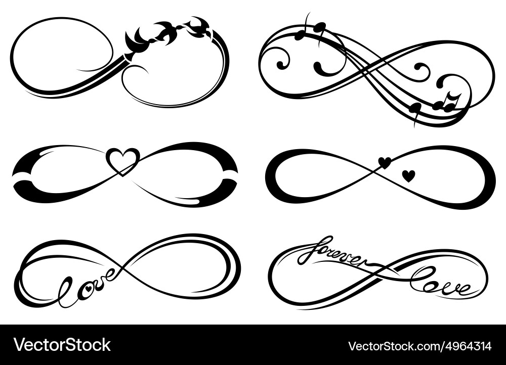 Infinity love Royalty Free Vector Image - VectorStock