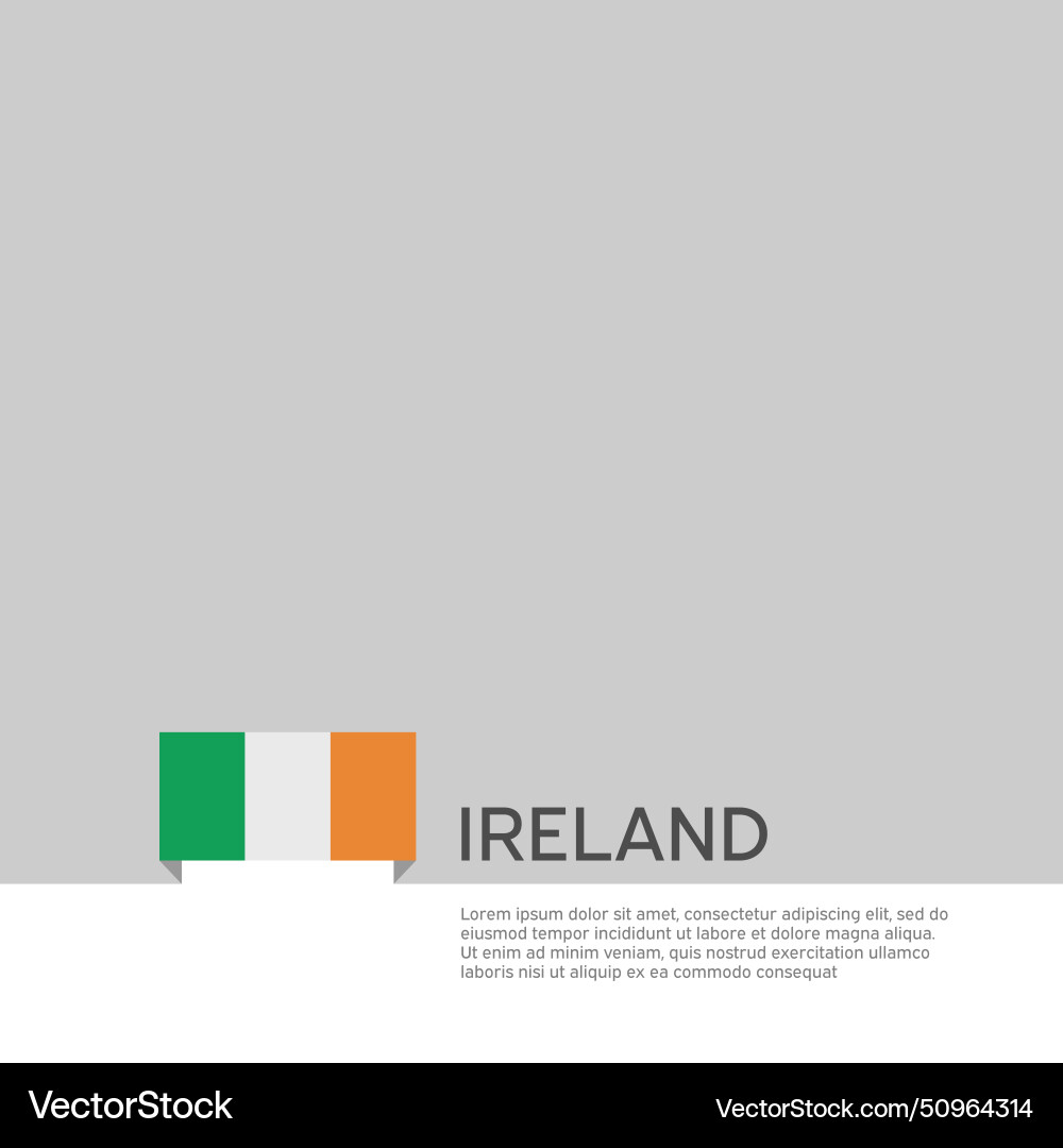 Republic of ireland flag background state Vector Image