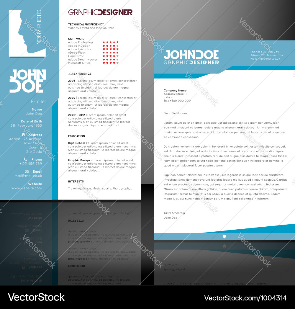 Professional Resume Vector Images (over 9,700)