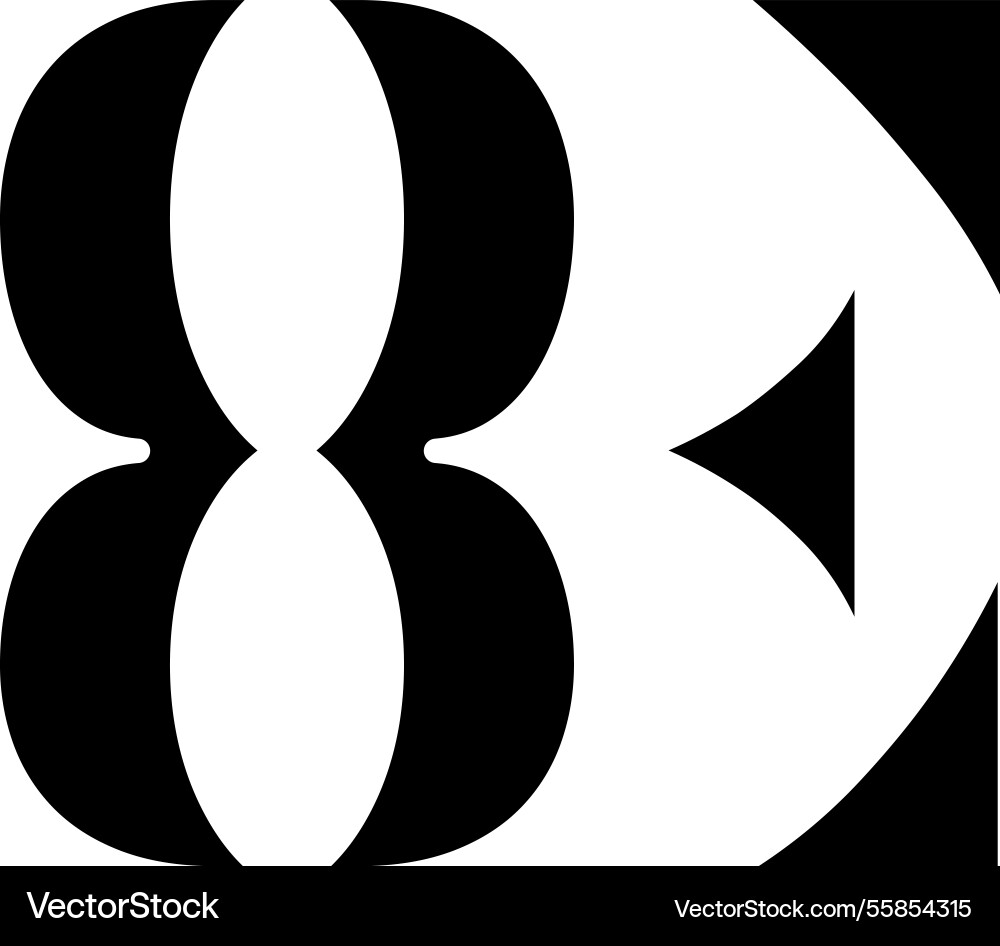 8e luxury logo Royalty Free Vector Image - VectorStock