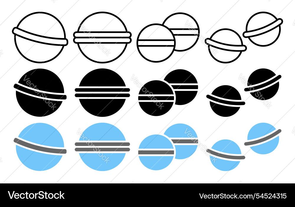 Bath salts bomb icon Royalty Free Vector Image