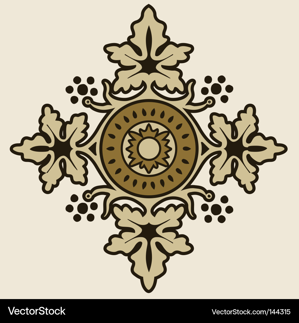 Ornate Floral Filigree Pattern Royalty Free Vector Image