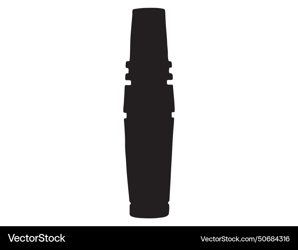 Duck call silhouette art Royalty Free Vector Image