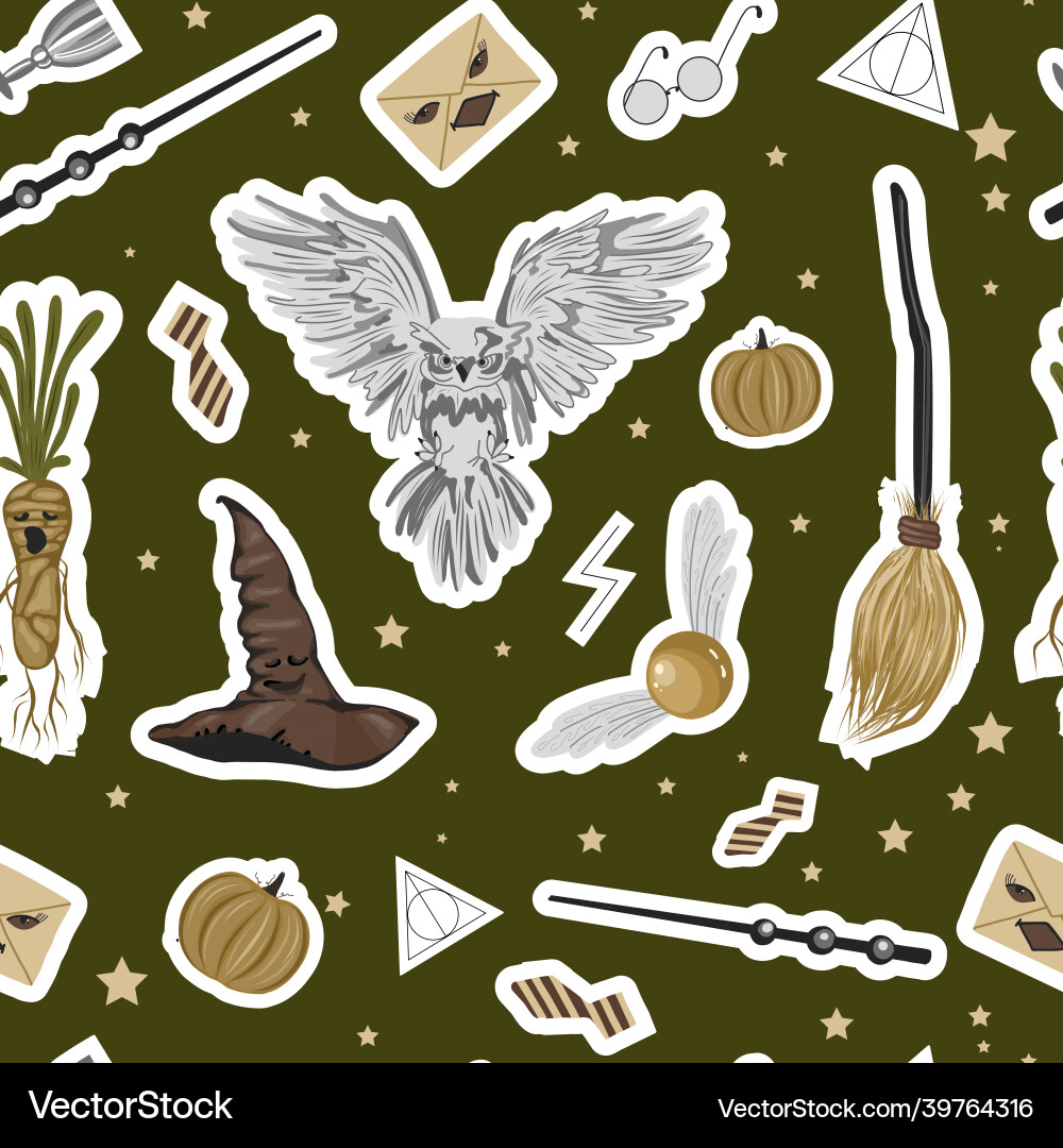 Fantasy harry potter great design for any purpose Vector Image
