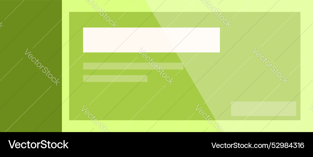 Green blank ticket stub admitting access Vector Image