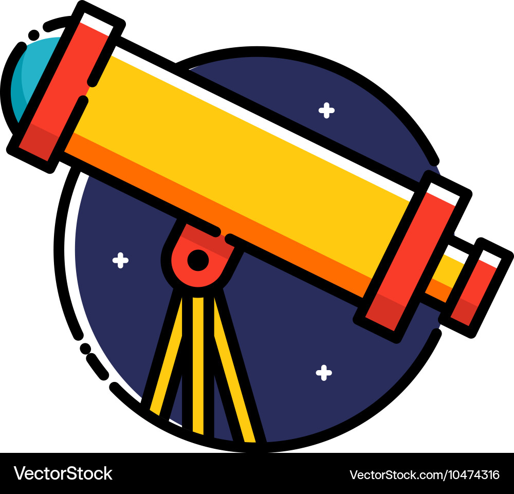 Telescope Royalty Free Vector Image - VectorStock