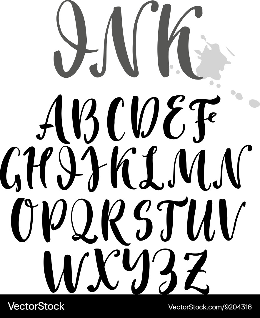 Uppercase alphabet Royalty Free Vector Image - VectorStock