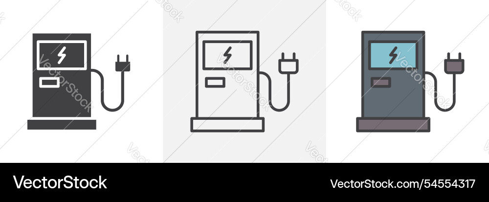 Charging station icon Royalty Free Vector Image