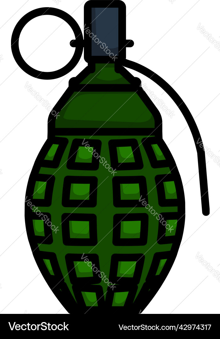 Defensive grenade icon Royalty Free Vector Image