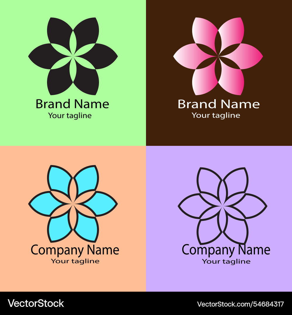 Latest unique logo design Royalty Free Vector Image