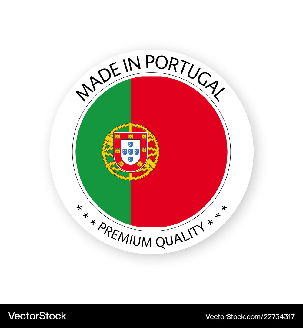 Made in Portugal Label Royalty Free Vector Image
