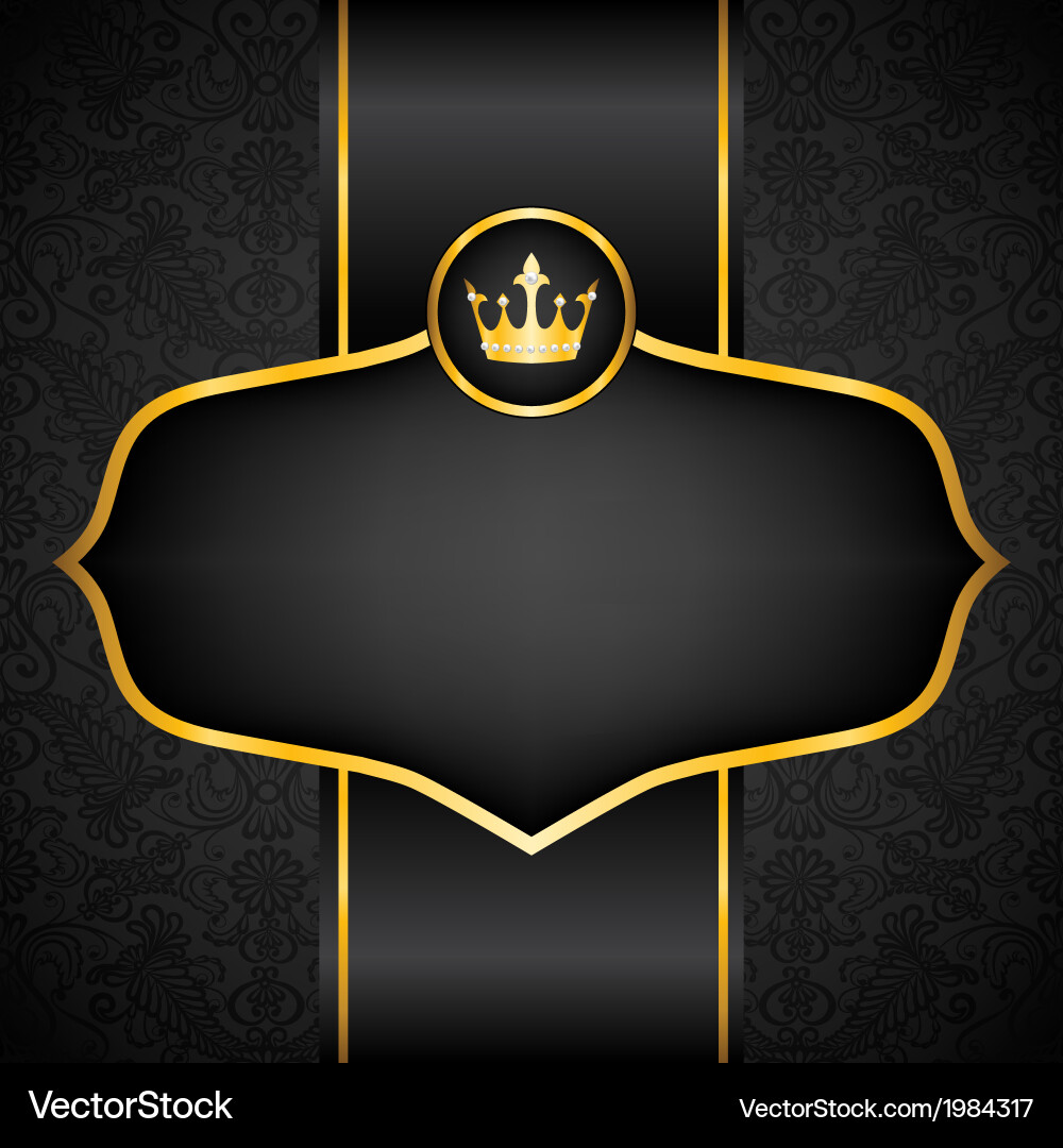 Royal black background Royalty Free Vector Image