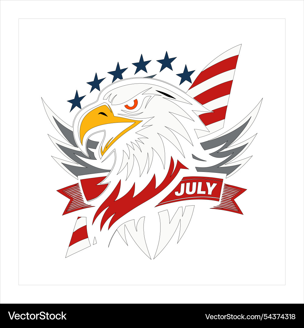 American independence day Royalty Free Vector Image