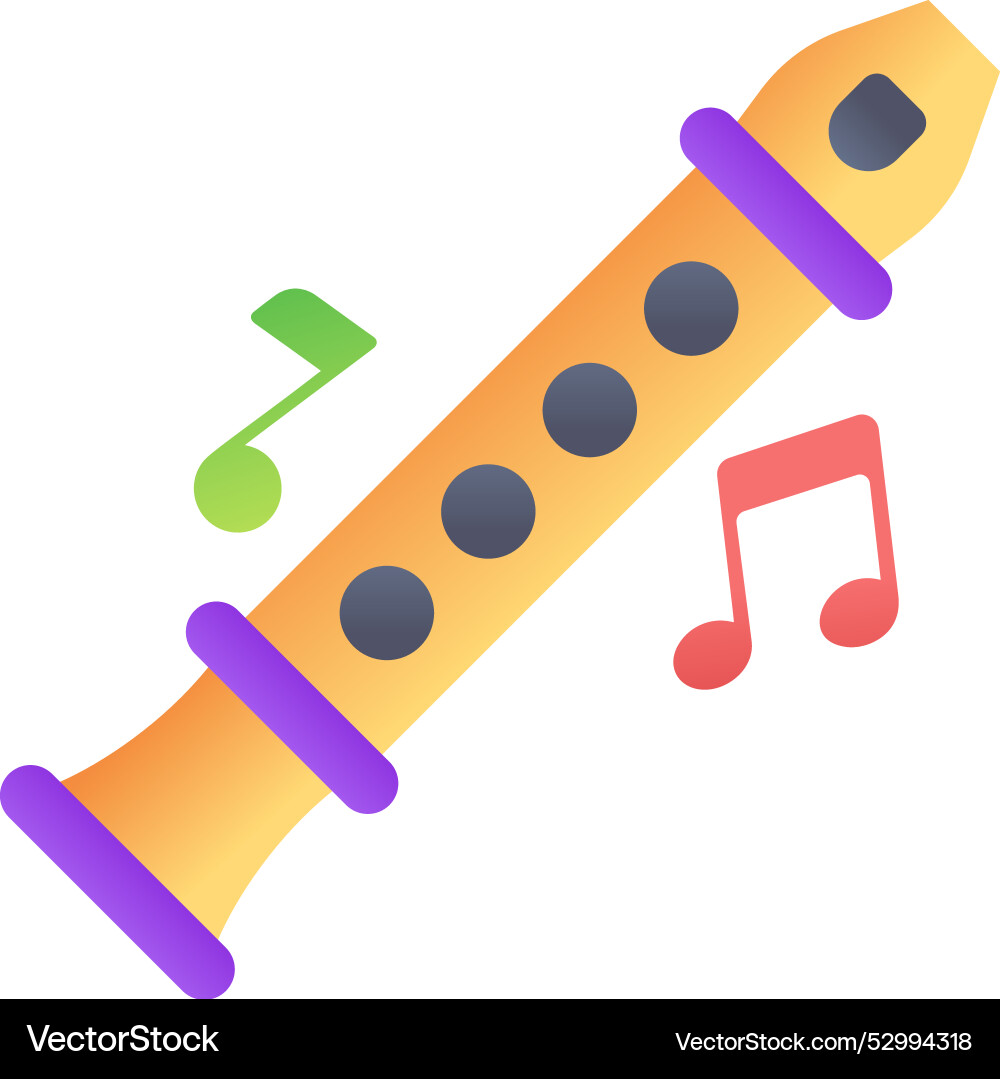 Flute Royalty Free Vector Image - VectorStock