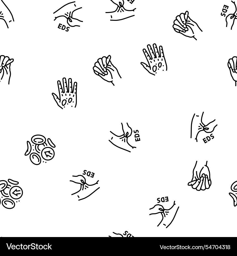 Incurable disease doctor patient seamless pattern Vector Image