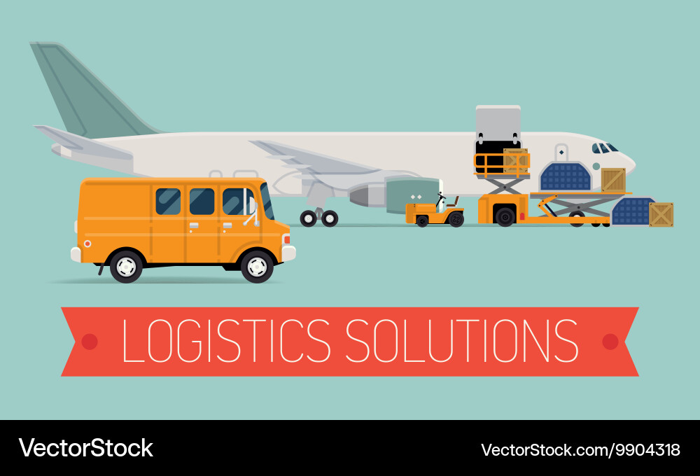 Logistics solutions Royalty Free Vector Image - VectorStock