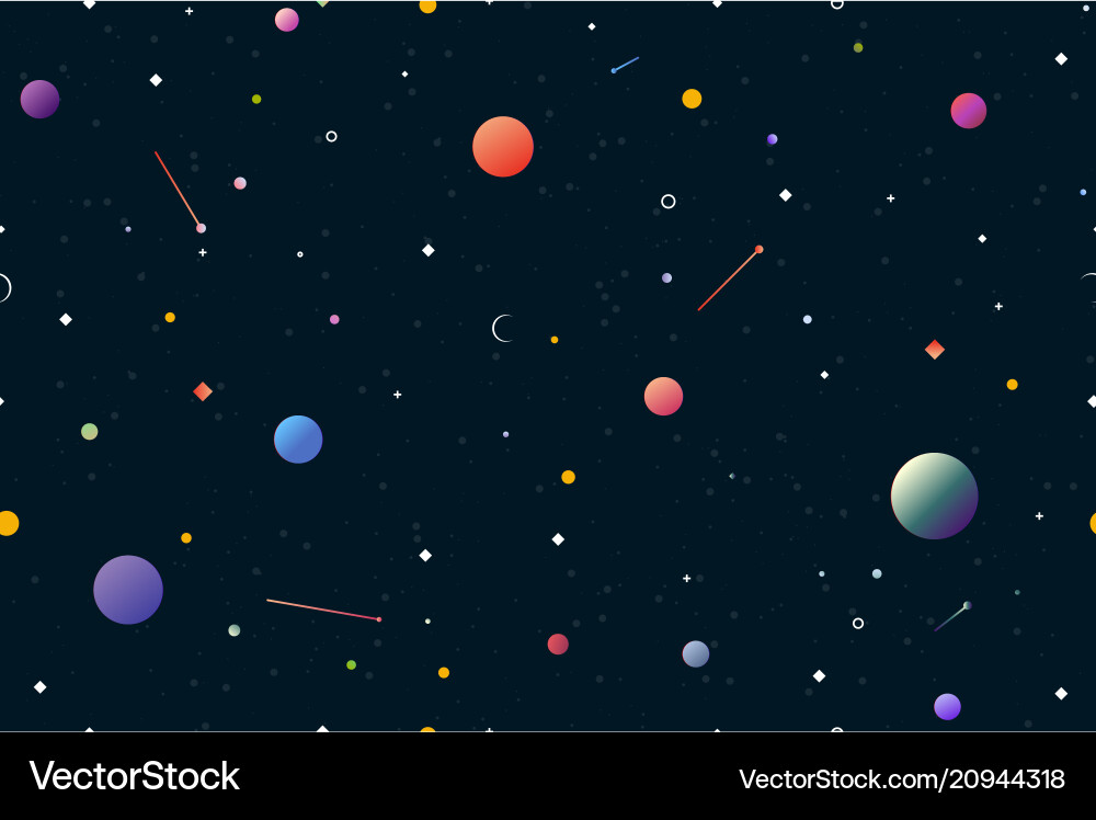 Space seamless gradient background Royalty Free Vector Image