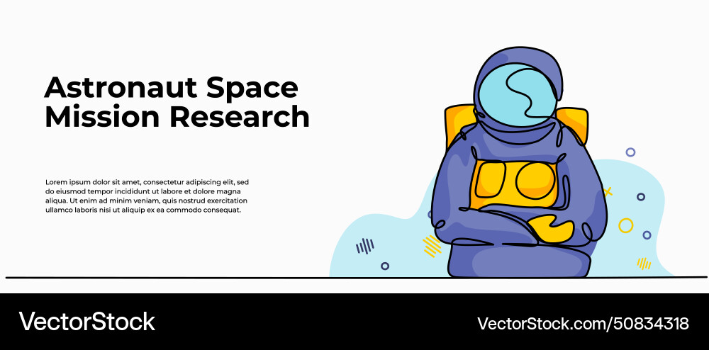 Spaceman space travel design modern Royalty Free Vector