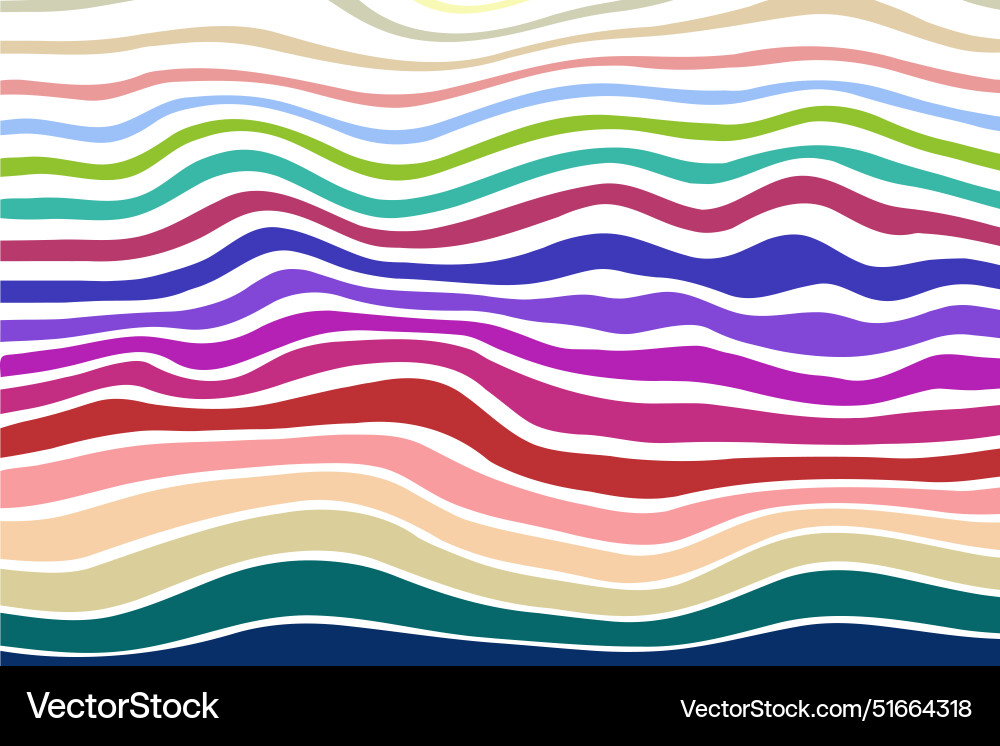 Wavy Color Stripe Background Royalty Free Vector Image