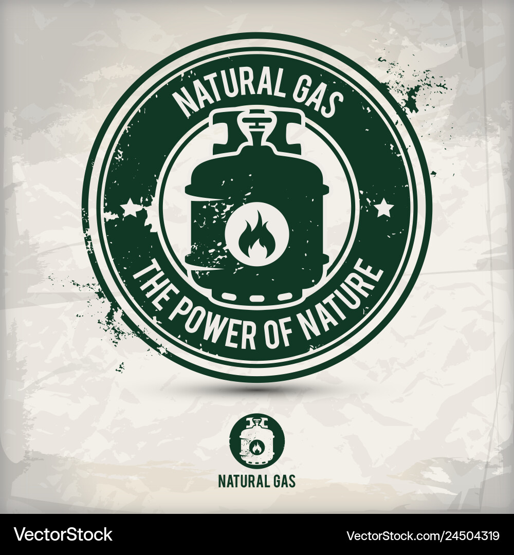 Alternative natural gas stamp Royalty Free Vector Image