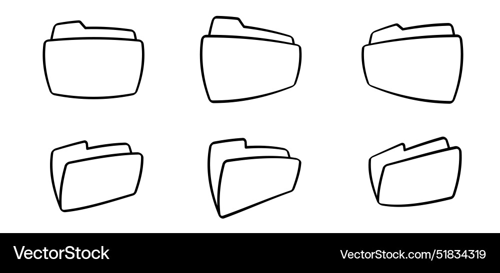 Cartoon comic computer files directory line Vector Image