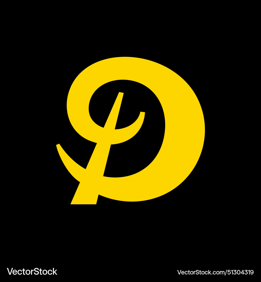 Modern professional logo in the shape Royalty Free Vector