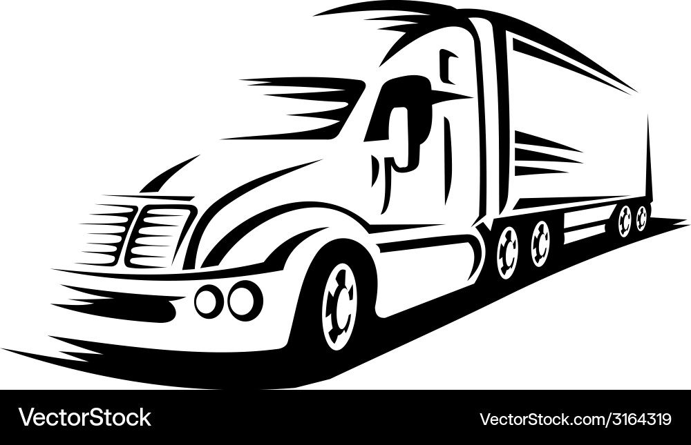 Moving truck Royalty Free Vector Image - VectorStock