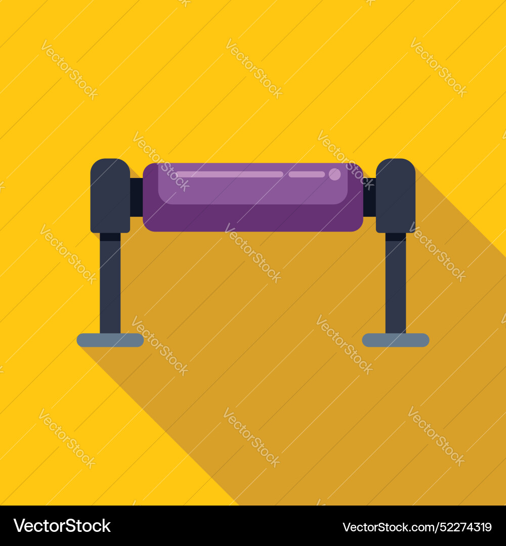 Purple roadblock closing access to a restricted Vector Image
