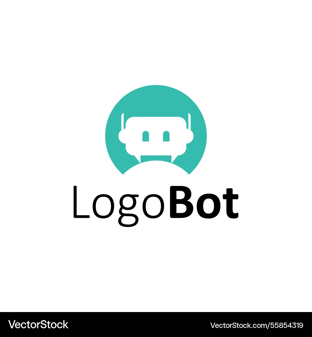 Robot logo Royalty Free Vector Image - VectorStock