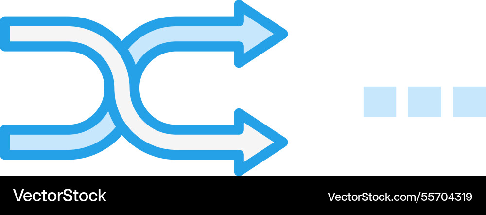 Shuffle icon design Royalty Free Vector Image - VectorStock