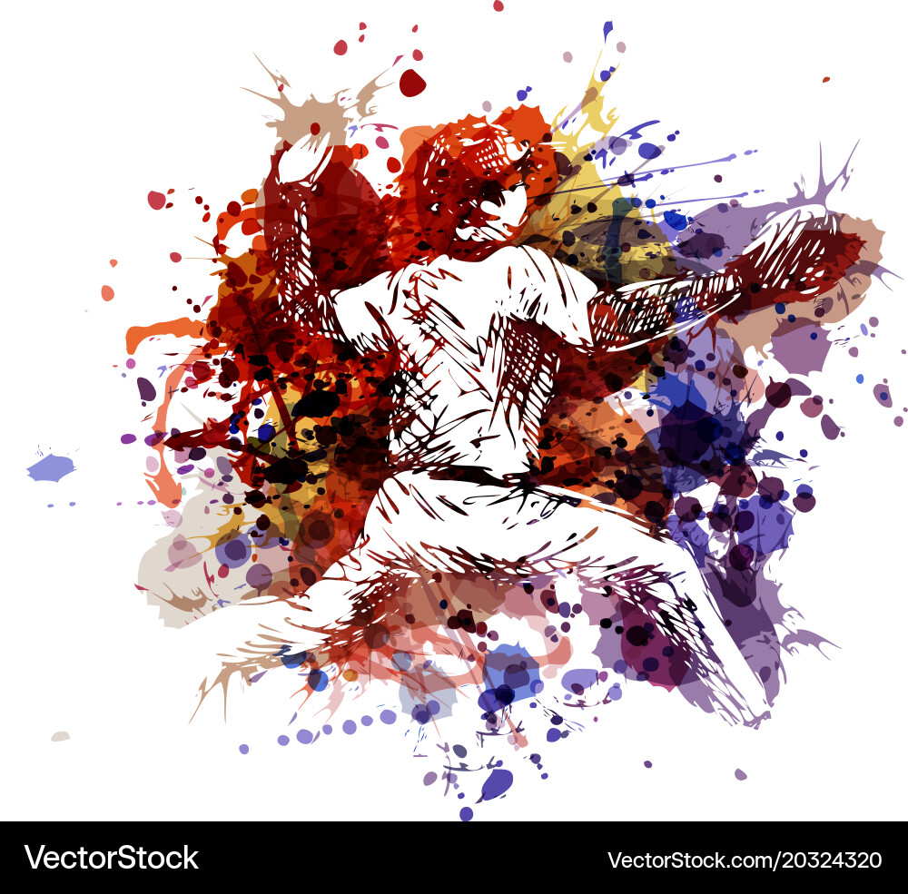 Color of a baseball player Royalty Free Vector Image
