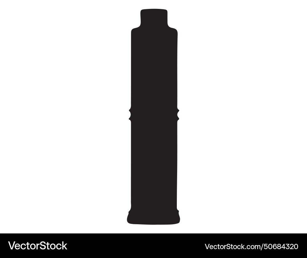 Duck call silhouette art Royalty Free Vector Image